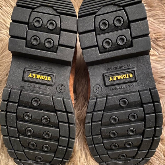 Stanley | Shoes | Stanley Composite Toe Work Boot Sz 6 Mint Tan Suede ...